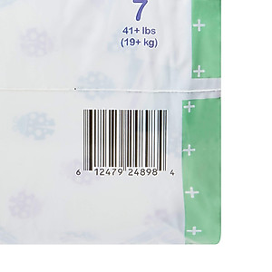 McKesson Baby Diapers, Size 7 (Over 35 lbs), 20 Count, 4 Packs, 80 Total
