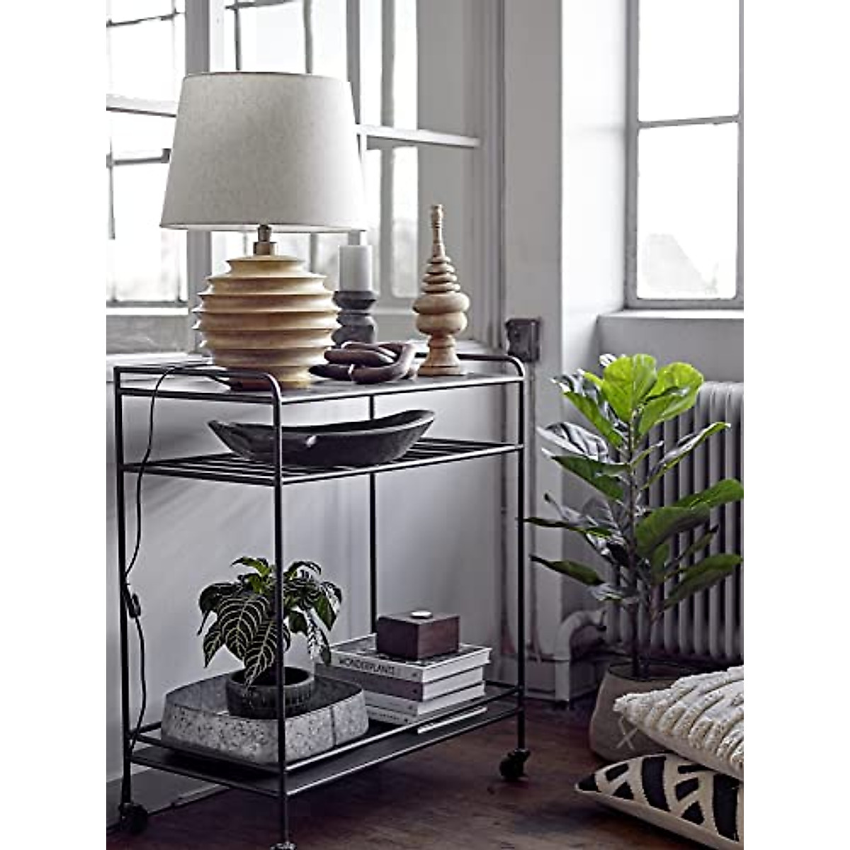 Creative Co-Op Distressed Small Tile Terracotta Planter, Green