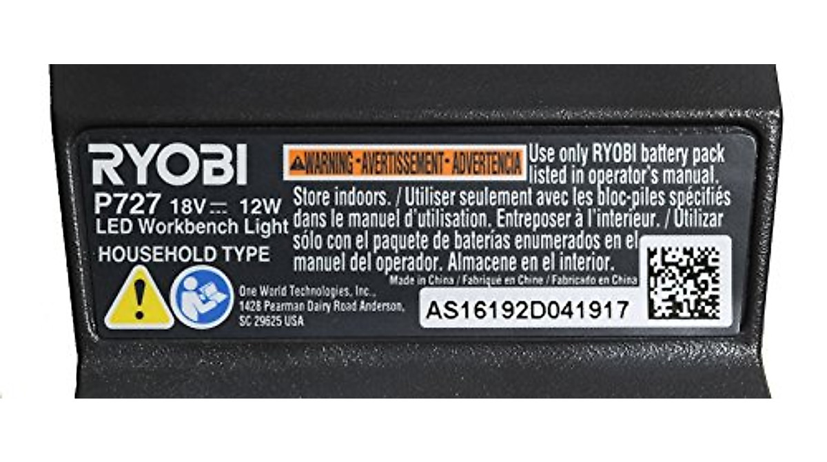 Ryobi P727 18V LED Work Light - 950 Lumen & Versatile