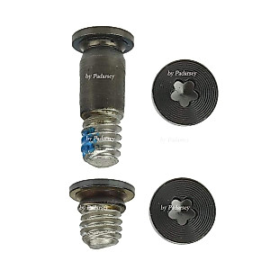 Padarsey Pentalobe Bottom Case Screws +4 Pack Rubber Case Feet+ Pentalobe Screwdriver Compatible for MacBook Retina 13” with Touch Bar A1706, A1989 and A2159 (Gray)