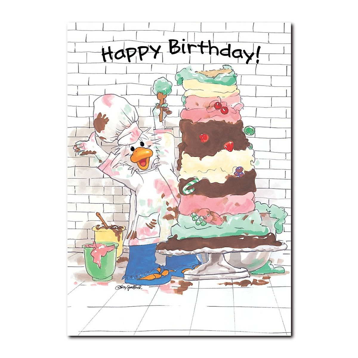 Suzy's Zoo Assorted Happy Birthday Greeting Card 6-Pack 10156