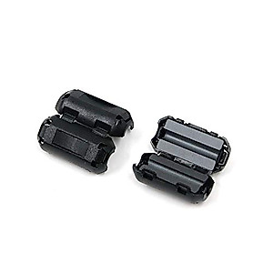 T Tulead Ferrite Chokes Noise Suppressor Cable Clips Ferrite Bead 3mm Snap on Ferrite Clips Ring Core Pack of 10