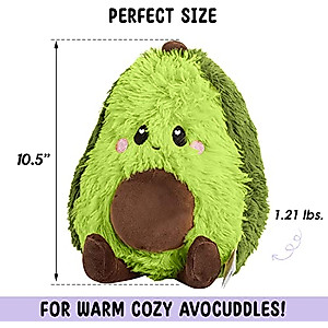 Avocado Microwavable Unscented Heating Pad for Women and Kids- Cute Soft Cozy Pillow Plush Heatable Warm Stuffed Animals - Kawaii Hot and Cold Plushie Food Toy - Avocado Gifts for Girls and Boys