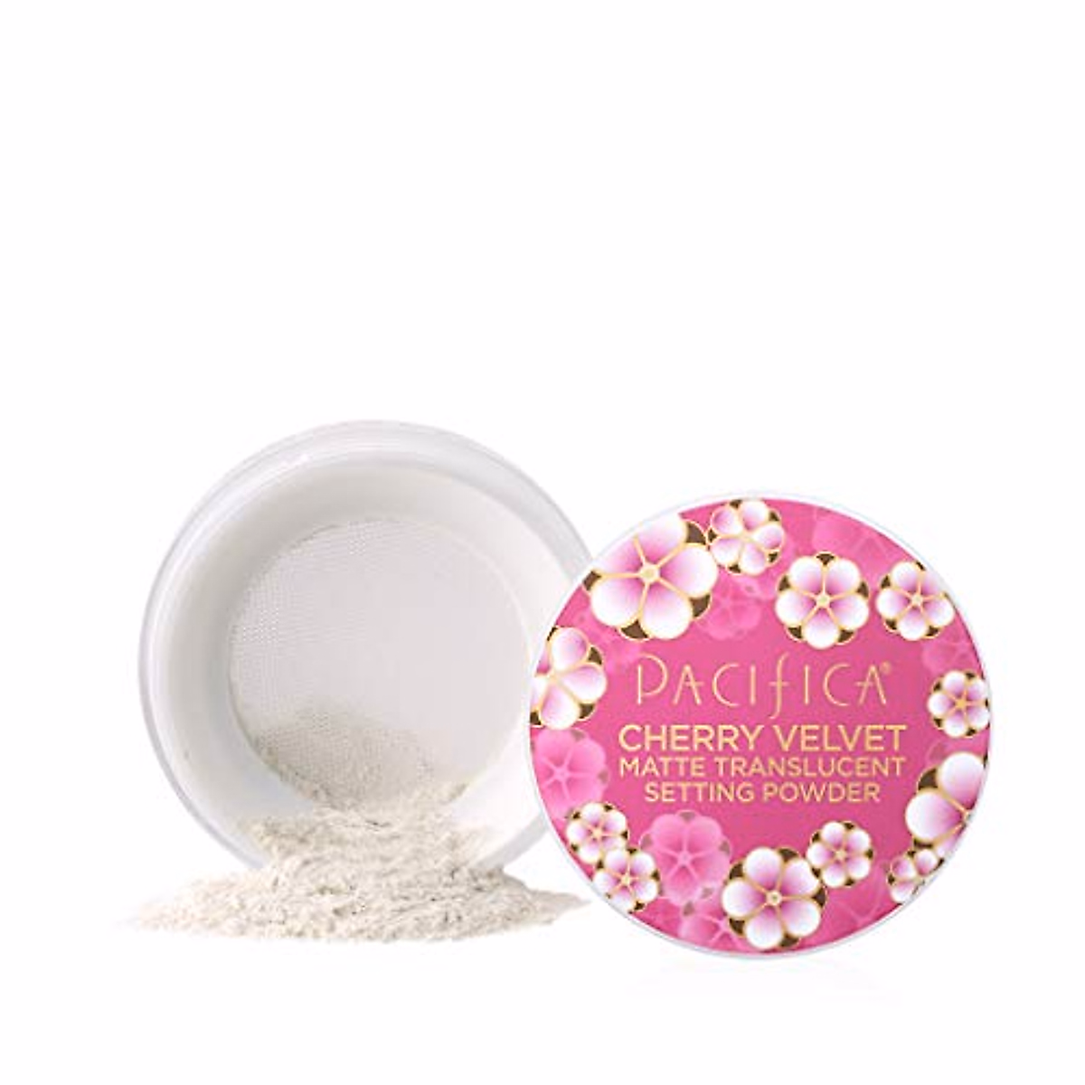 Pacifica Cherry Velvet Matte Setting Translucent Powder Women, White, 0.45 Oz