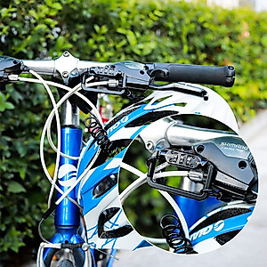 Hometu Motorcycle Helmet Lock with Cable - Heavy Duty Universal 4-Digit Combination Cable Lock Caribeaner for Bike Luggage Backpack