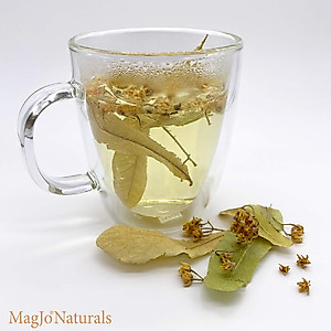 MagJo Naturals, Wild Crafted Linden (4 oz) Dried Flower and Leaf, Linden Flower Tea, Lime Flower Herbal Tea, Linden Tree Blossom, Tila or Tilo, Linden Tea, Tilo Tea, Linden Flower Lime, Flower Tea
