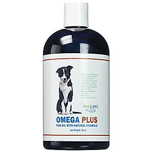 Sea Pet Omega Plus Fish Oil with Natural Vitamin E (16 oz)