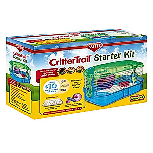 Kaytee CritterTrail Starter Kit Habitat for Pet Gerbils, Hamsters or Mice