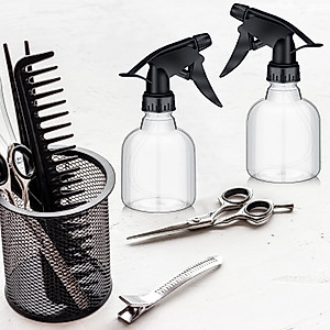 Nuogo 20 Pcs Plastic Spray Bottles Bulk 8 oz Refillable Empty Spray Bottle with Adjustable Nozzle Mini Spray Bottle Liquid Sprayer for Hair, Spas, Water, Kitchen, Plants, Bath and Beauty(Clear)