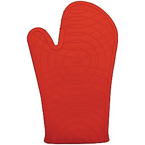 Starfrit 080235-006-0000 12" Silicone Oven Mitt, Red, One Size