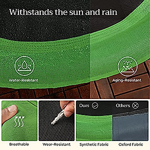 SONGMICS Saucer Tree Swing, 40 Inch, 700 lb Load, Includes Hanging Kit, Green and Black UGSW001G01