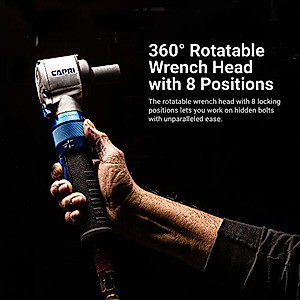 Capri Tools 1/2 in. Air Angle Impact Wrench, 450 ft. lbs. (CP33105)