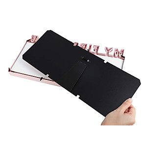 My First Year Picture Frames Baby Moments Keepsake Photo Frame Newborn Infant Collage Frame Boys Girls Shower Gift Wall hanging 12 Month Frame for Room Wall Nursery Décor Elegant White Natural Wood