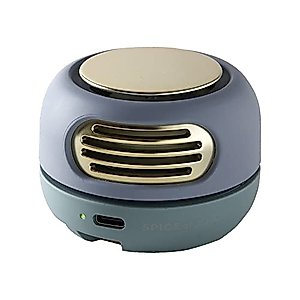 SPICE OF LIFE Pocket Fan - Grey - Small and Portable, Handheld, Rechargeable, Lightweight, Quiet and Discreet Personal Fan, 2 Hours Run Time, with Carabiner Included