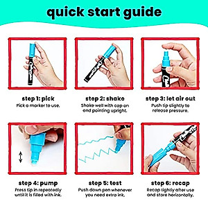 Chalkboard Chalk Markers (10 Pack, 1mm Extra Fine Tip) Neon color pens - For Blackboards, Chalkboard, Bistro, Window