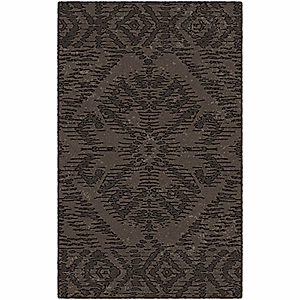 Brumlow Mills Telluride Distressed Home Indoor Area Rug in Tribal Print Pattern for Living Room Decor, Dining Carpet, Bedroom Mat, Kitchen or Entryway Rug, 3'4" x 5', Brown