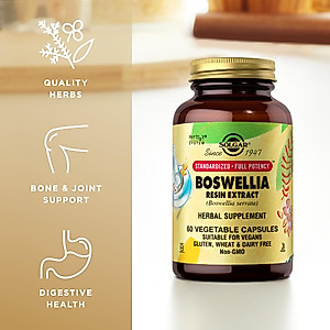 SOLGAR Boswellia Resin Extract Vegetable Caps, 60 CT