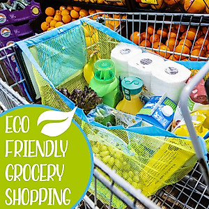 FoxPrint Mesh Beach Bags and Totes for Groceries, Shopping, Summer Pool Toys, Reinforced Carry Handles, Sand Resistant Net, Quick Snap Closure and Front Pocket, Yellow