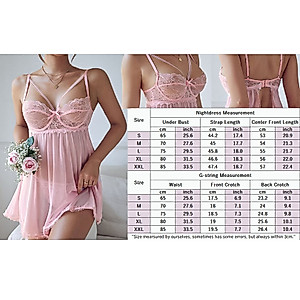 Avidlove Lace Chemise Lingerie for Women Brial Nightdress Sheer Mesh Nighty,Royal Blue,X-Small