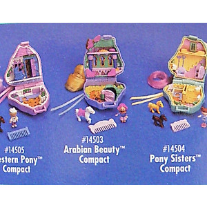 Polly Pocket Vintage Pony Sisters Compact (1995) Bluebird