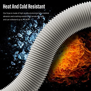 DuraComfort Air Conditioner Hose, 5.9 Inch (6”) Diameter Portable AC Hose, Anti-Clockwise Thread Up to 80 Inch Length, Room Air Conditioner Replace Vent Exhaust Hose