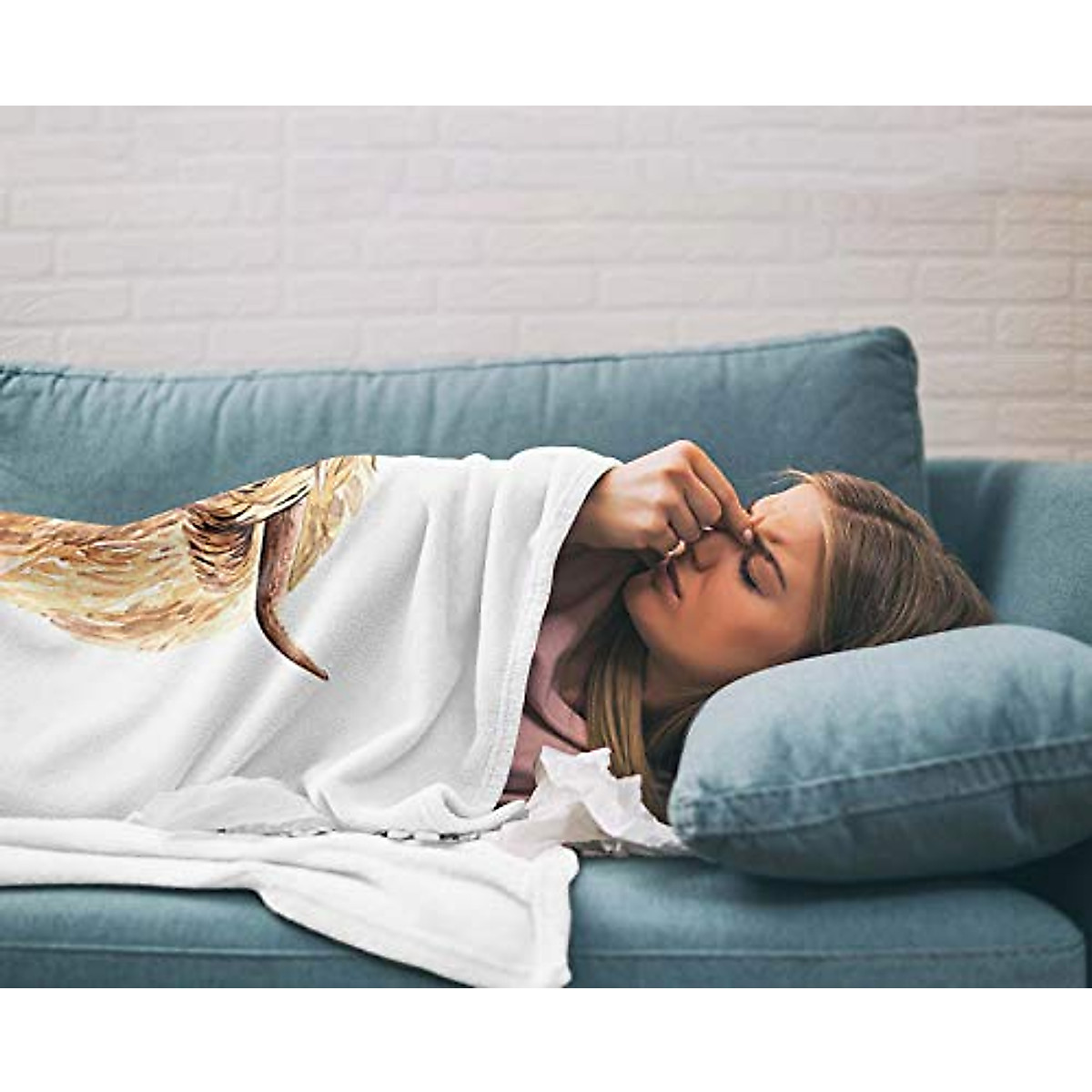 Flannel Fleece Blankets Throws Mother's Day Wildlife Yak with Baby Lightweight Breathable Warm Cozy Throw Blanket Scottish Highland Cow Bedcover Perfect for Couch, Sofa, Bed Fit All Seasons