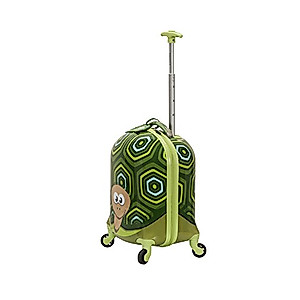 Rockland Jr. Kids' My First Hardside Spinner Luggage, Turtle, Carry-On 19-Inch, Telescoping Handles