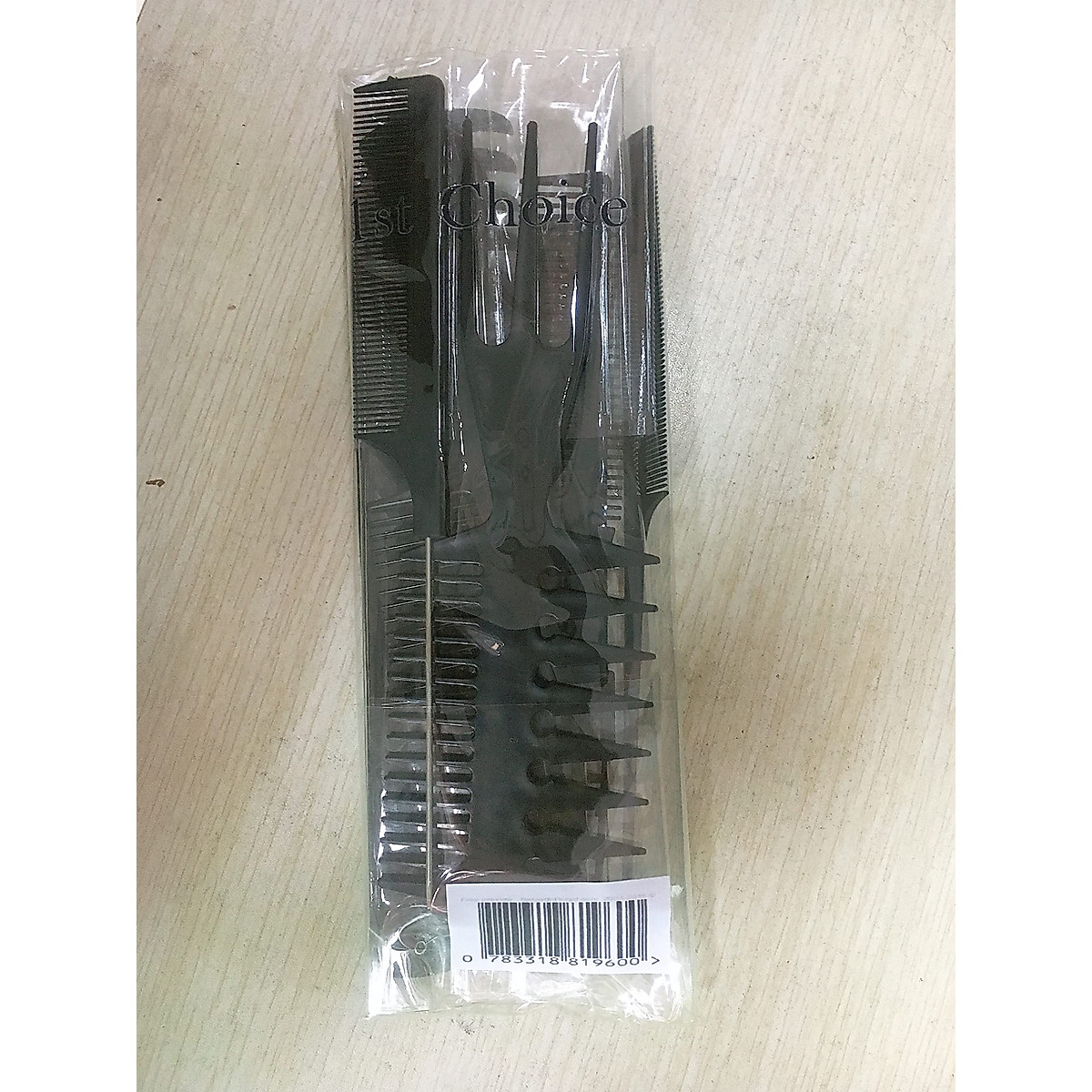 Magic 10 Piece Professional Styling Comb Set, Black