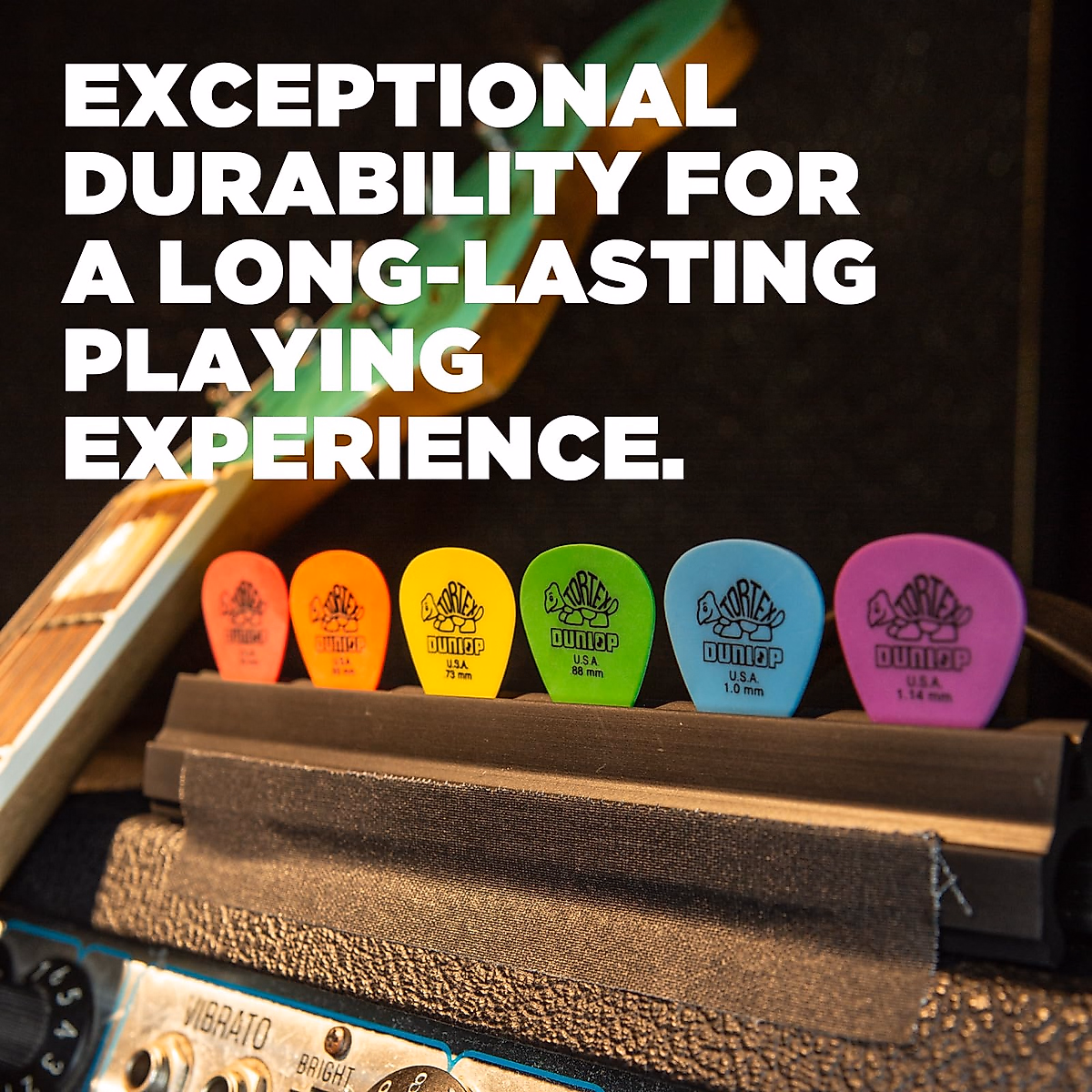 Dunlop Tortex Standard .73mm Yellow Guitar Picks, 36 Pack