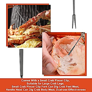 YJYJHOPE Pecan Nut Cracker, Nut Crackers for All Nuts, Seafood Plier Set, Stainless Steel Seafood/Nut Biscuit Tool Set, Premium Lobster Biscuits and 4 Seafood Choices, Lobster Crackers
