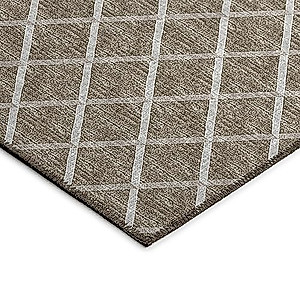 Dalyn Rugs Indoor/Outdoor York YO1 Brown Washable 8' x 10'
