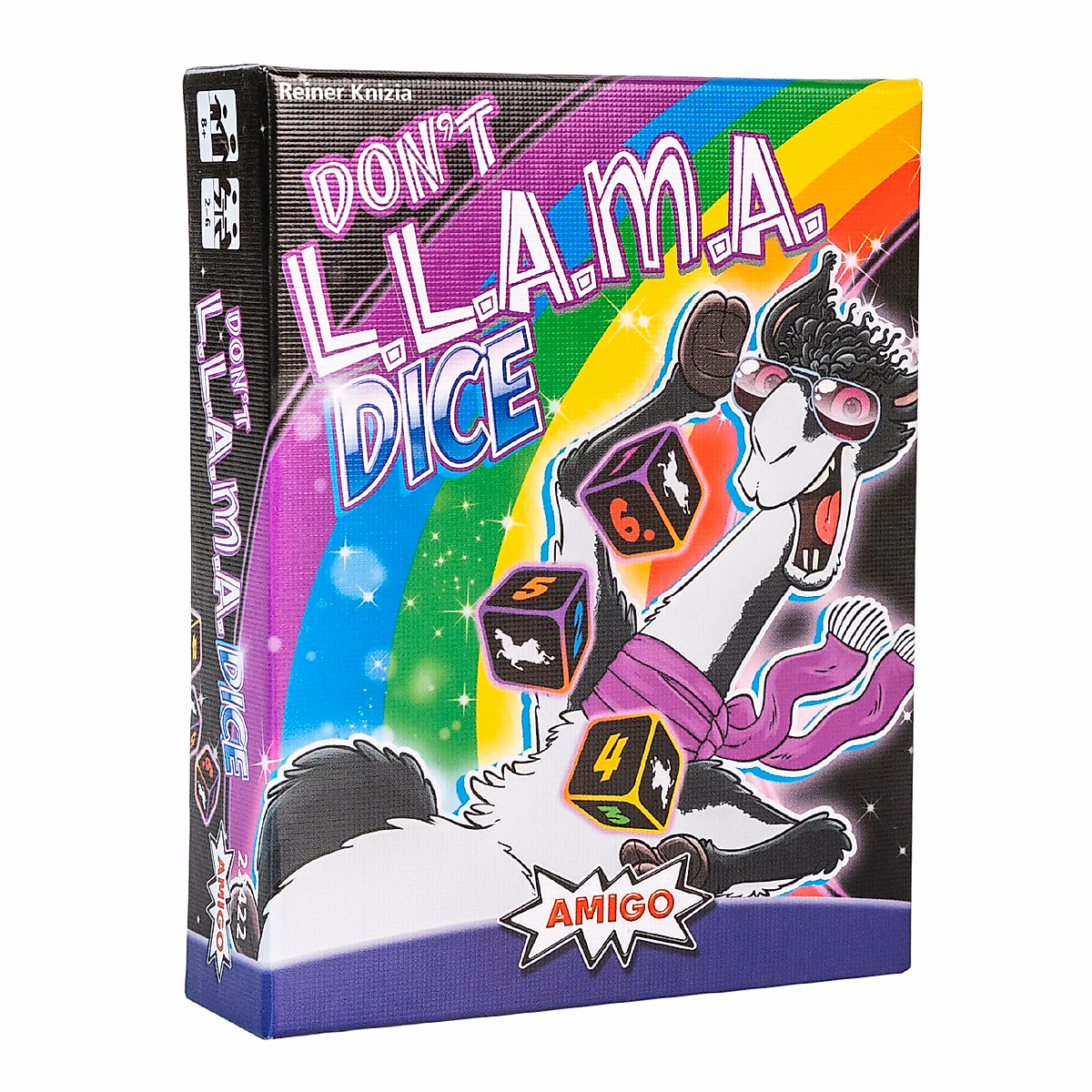 AMIGO Games Don't L.L.A.M.A. Dice Game - Fun and Strategic Llama-Themed Dice Game for Ages 8+ | 2-6 Players | Avoid Llama Drama and Shed Points