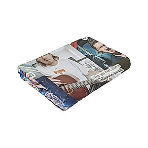 Air Conditioning Blanket Singer Blanket Ultra-Soft Blanket Portable Throw Blanket for Living Room Couch Sofa Car 50"X40"