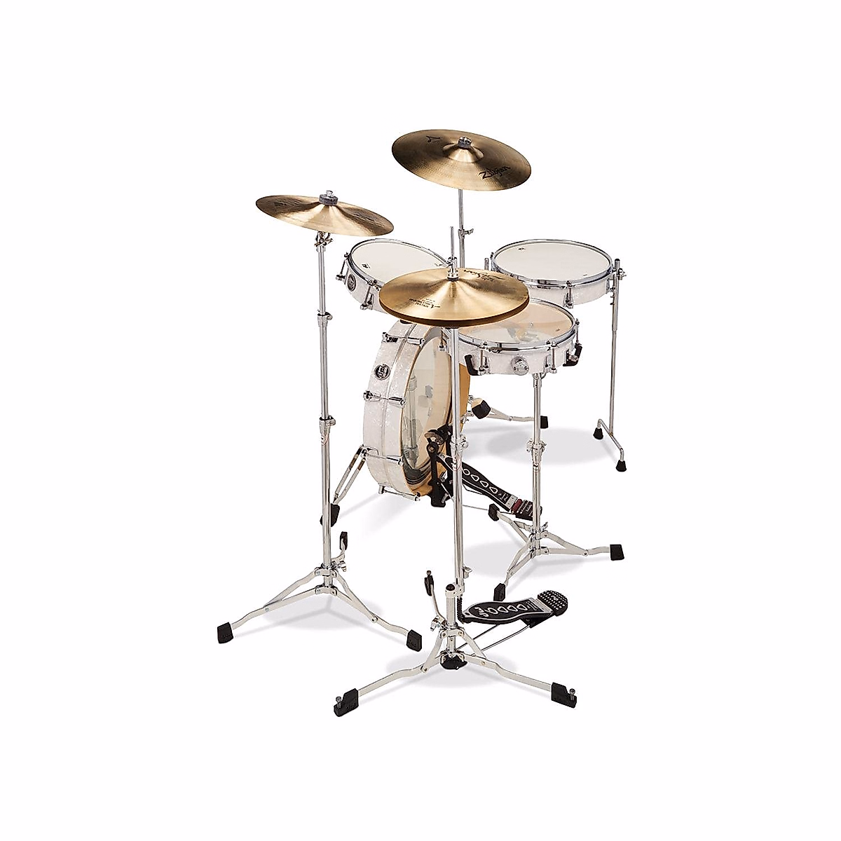 Drum Workshop Performance Series Low Pro 4-Piece Drum Shell Pack (White Marine FinishPly)