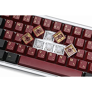 DROP + Redsuns GMK Red Samurai Keycap Set for 65% Keyboards - Compatible with Cherry MX Switches and Clones (65% 75-Key Kit)