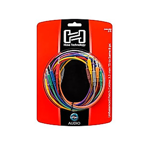 Hosa CMM-890 3.5 mm TS to 3.5 mm TS Unbalanced Patch Cables, 3 Feet