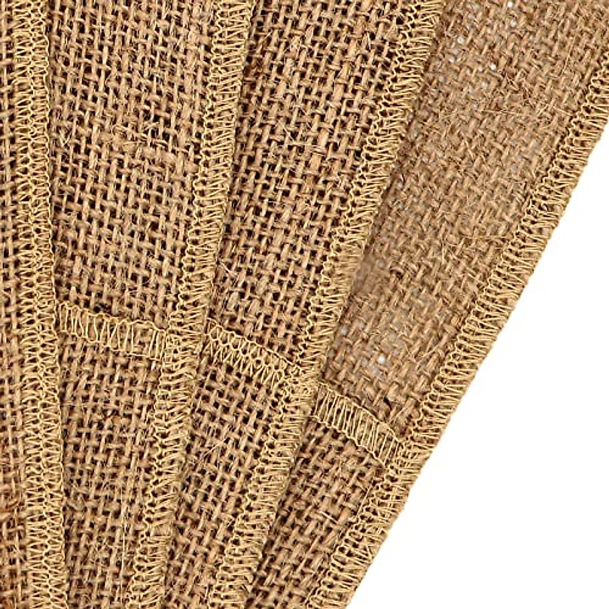 AOKQYA Burlap Silverware Holder Set Of 10 Reusable Rustic Utensil Holder Pouch for Table Setting (Natural)