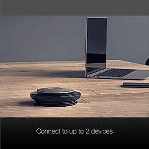 Jabra Speak 750 MS Speakerphone with Bluetooth Dongle- Teams Version- PC, MAC, Tablet, Smartphone Compatible, 7700-309 - Microfiber Cloth Included