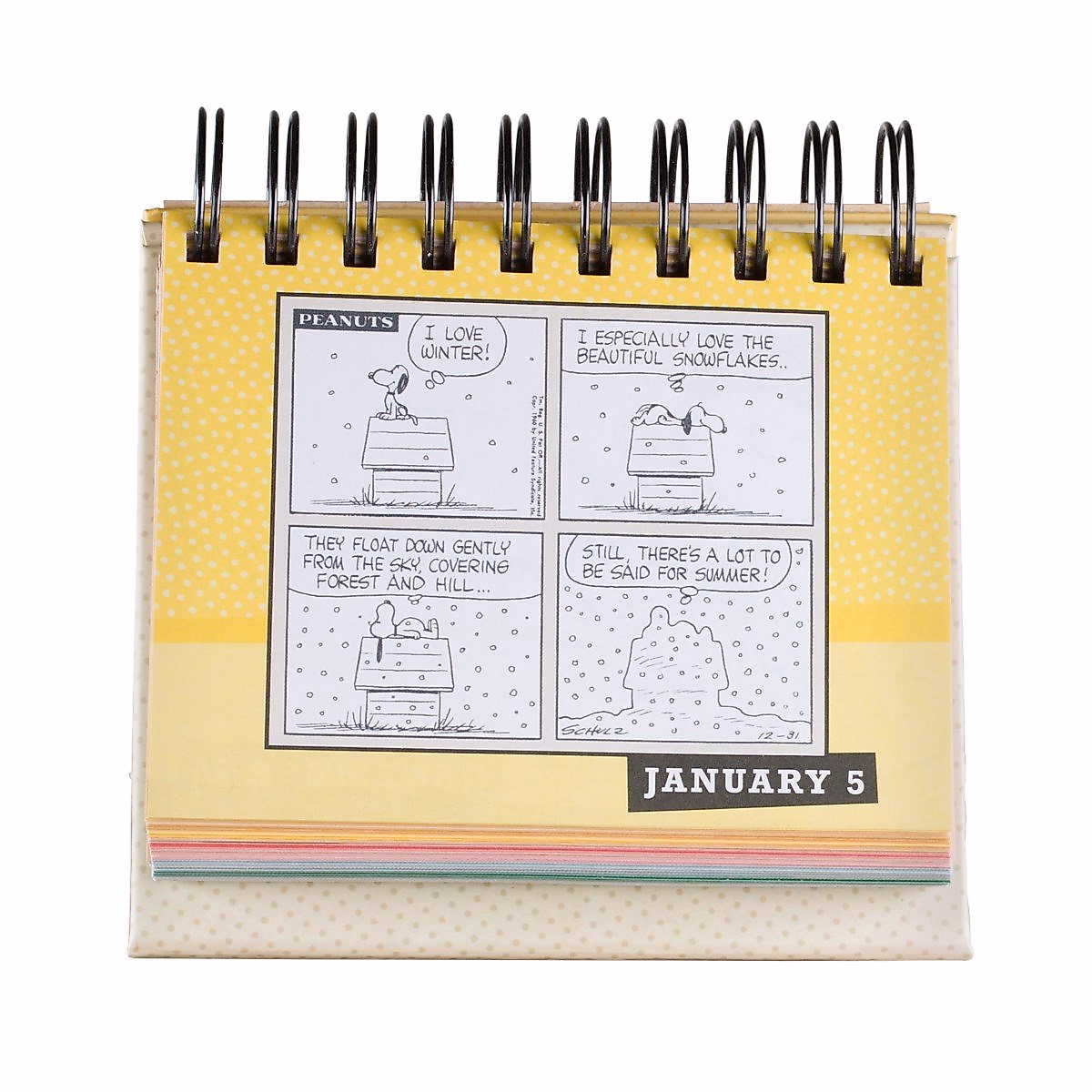 Dayspring - Peanuts - Smiles and Blessings - Perpetual Calendar (75668), Yellow