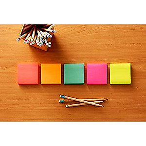 Post-it Notes, 3x5 in, 5 Pads, America's #1 Favorite Sticky Notes, Poptimistic, Bright Colors, Clean Removal, Recyclable (655-5UC)