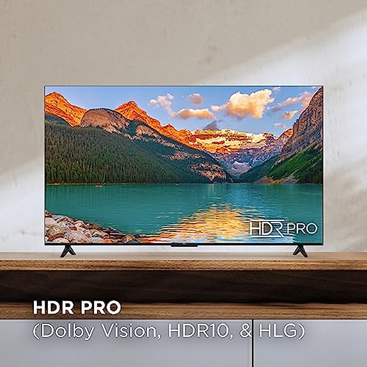 TCL 50-Inch Class S4 4K LED Smart TV with Fire TV (50S450F, 2023 Model), Dolby Vision HDR, Dolby Atmos, Alexa Built-in, Apple Airplay Compatibility, Streaming UHD Television, Black