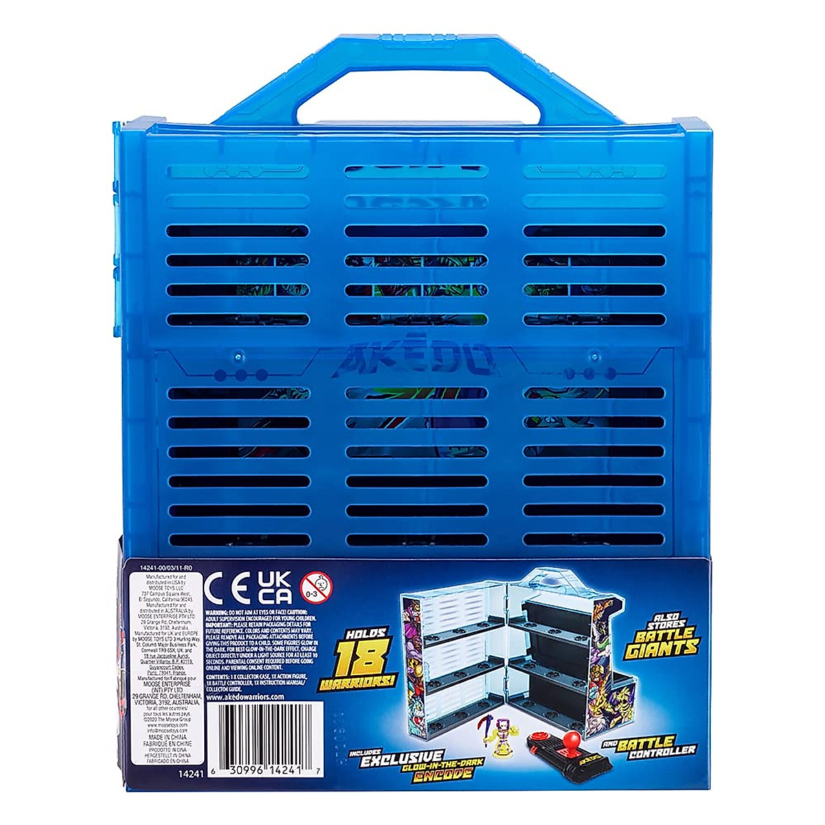 Akedo - Ultimate Arcade Warriors Collector Case Mini Battling Action Figures Ready, Fight, Split Strike,Multicolor,14241, For Ages 6+