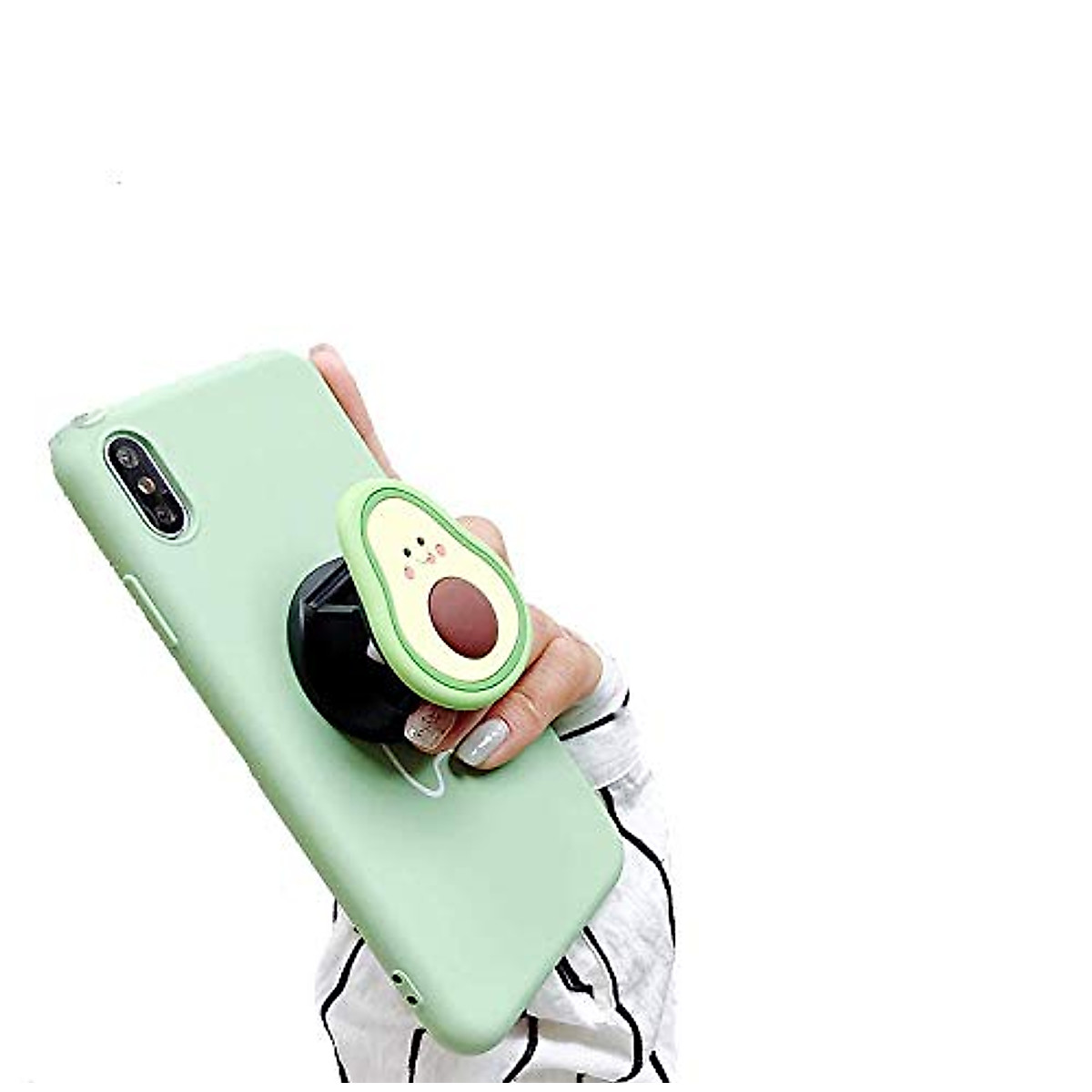 Cute Avocado Squishy 360° Adjustable Phone Holder Stand Compatible with iPhone and Android