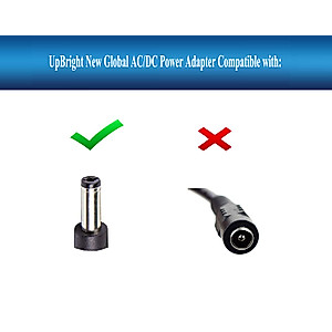 UpBright 24V AC/DC Adapter Compatible with Philips Hue Go 798835 800136 71460 60 7146060C6 HueGo LED Light HF12 HF18 HF24 S018QU2400075 S018QU2400050 S012BSM2400050 24VDC 6W 12W Power Supply Charger