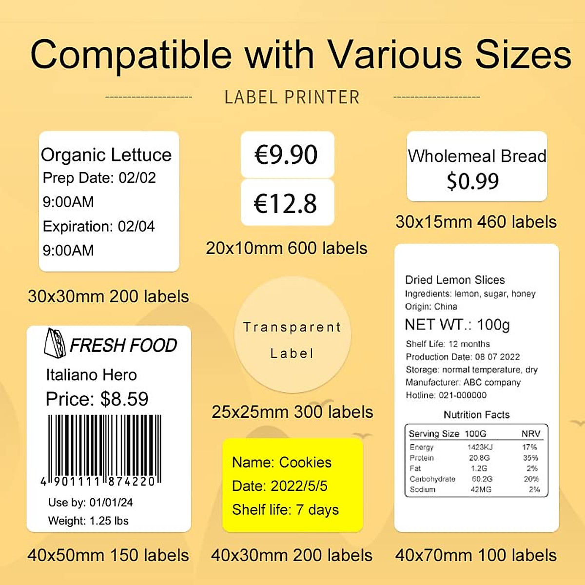 DETONGER Label Maker Machine with Tape, DP26 Bluetooth Label Printer, Small Smart Phone Handheld Sticker Mini Labeler, Easy to Use Inkless Office Home Organization USB Rechargeable (Pink)