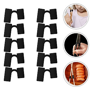 Reusable Chopsticks Helpers Non Slippery Training Chopsticks Hinges Connector Chopsticks Holder Clips for Adults Beginner Trainers Learner 10pcs Kids Chop Sticks