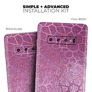 DesignSkinz Glamorous Pink Scales Protective Vinyl Decal Wrap Skin Cover Compatible with The Samsung Galaxy S20 (Screen Trim & Back Glass Skin)