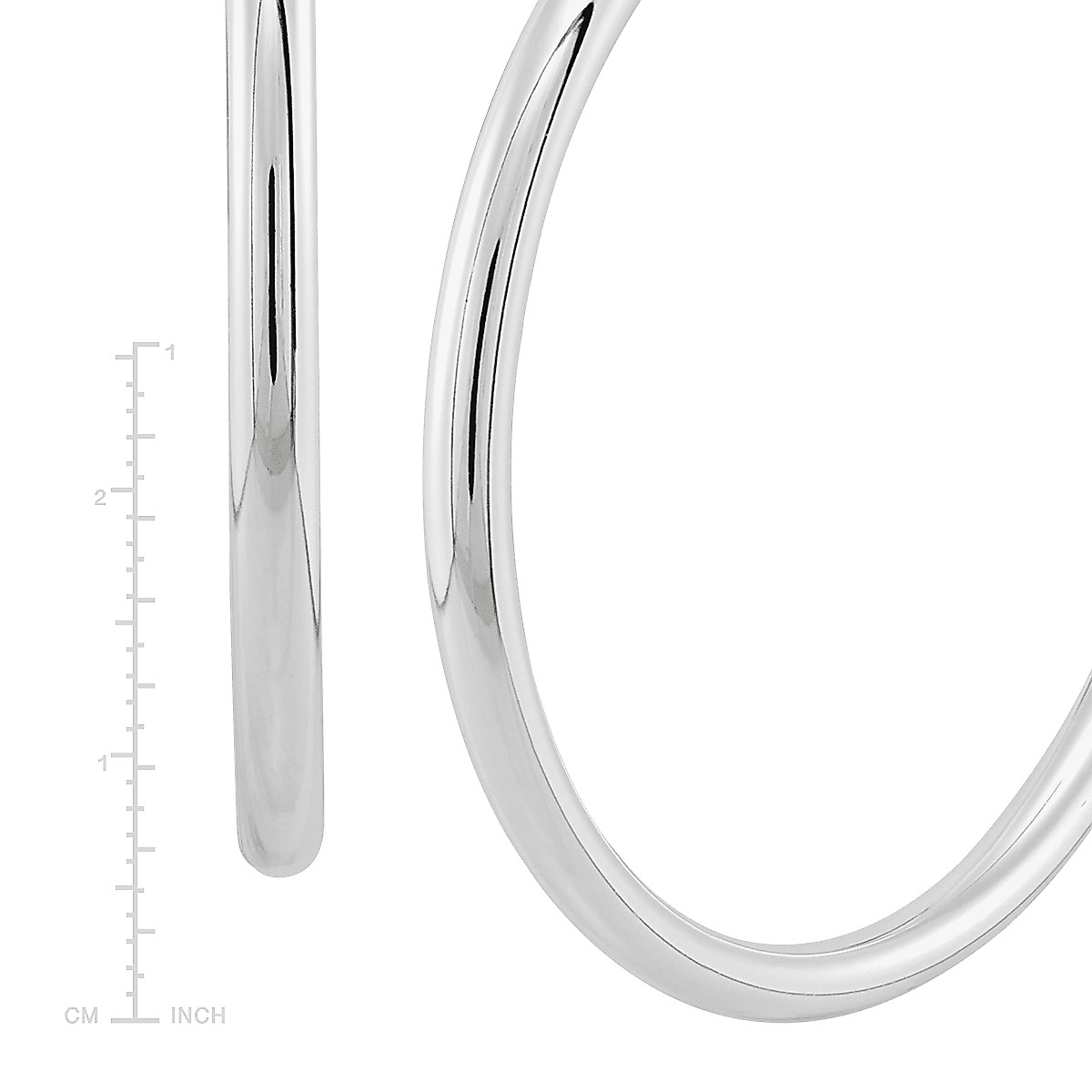 Silpada 'Smooth Falling' Hoop Earrings in Sterling Silver