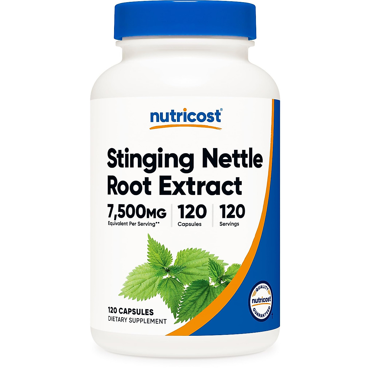 Nutricost Stinging Nettle Root Extract 7500mg Equivalent, 120 Capsules (from 750mg of 10:1 Extract) - Vegetarian Friendly, Non-GMO, Gluten Free