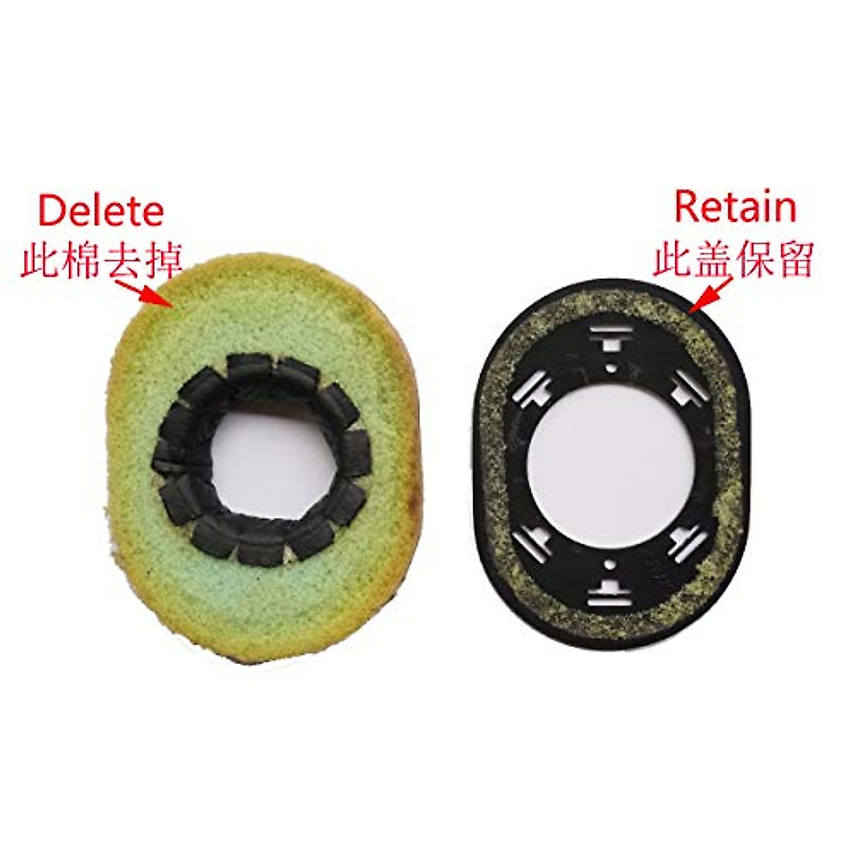 V-MOTA Compatible with Ear Pads for Nokia BH905 BH904 HS96W BH-905 On-Ear Headphones,Replacement Cushions Repair Parts (Black)